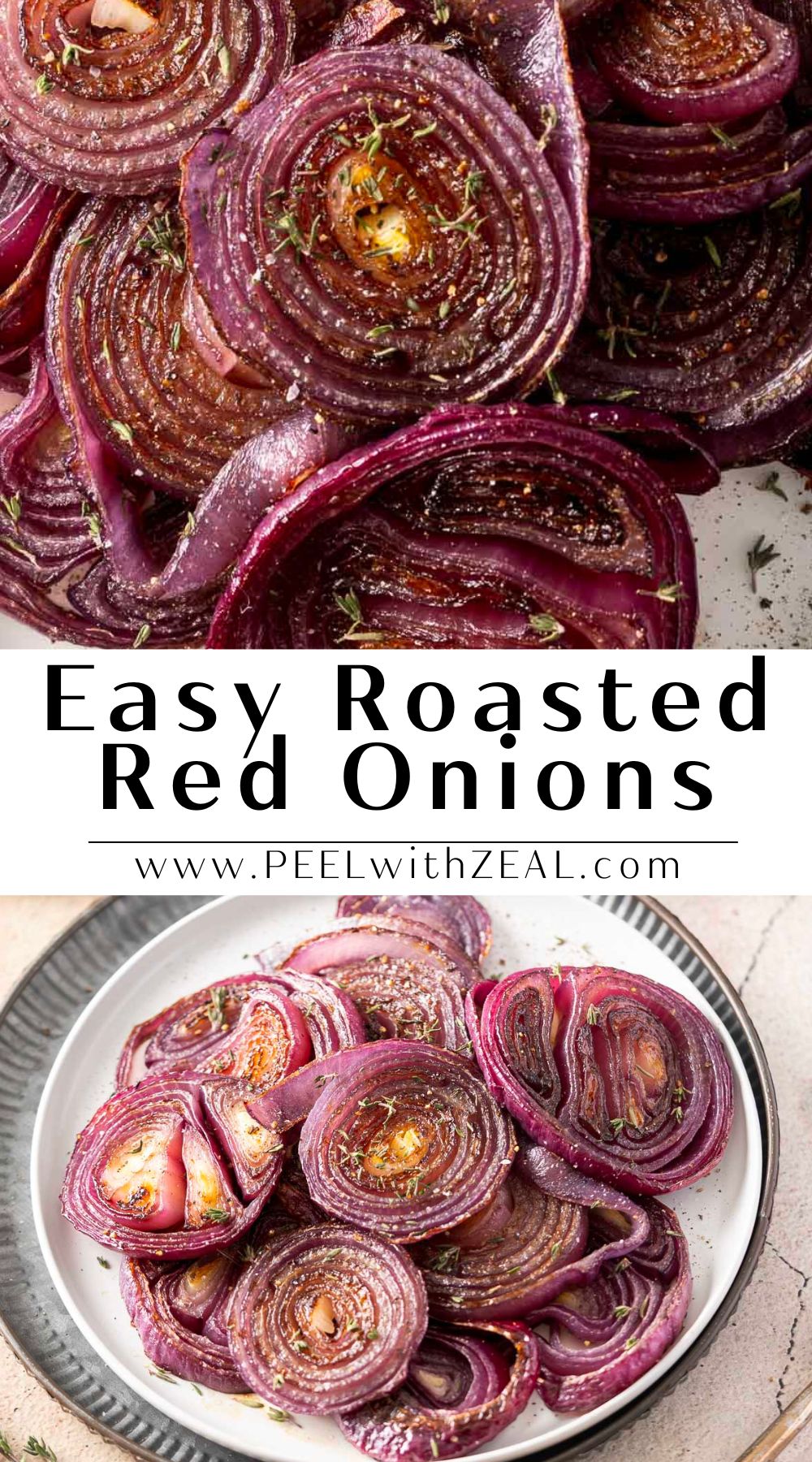 Quick and Easy Roasted Red Onions - Peel with Zeal