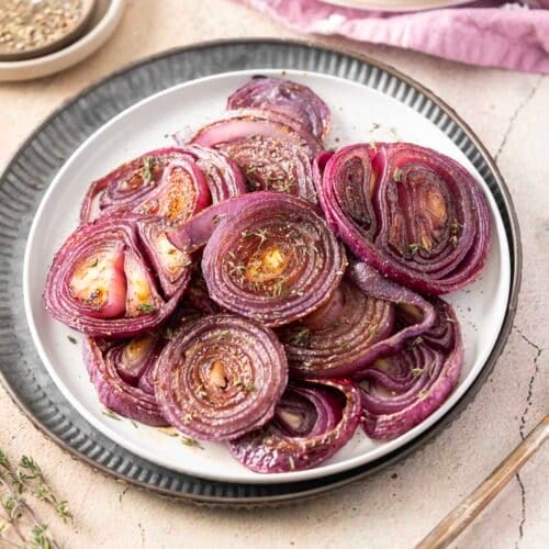 Quick and Easy Roasted Red Onions - Peel with Zeal