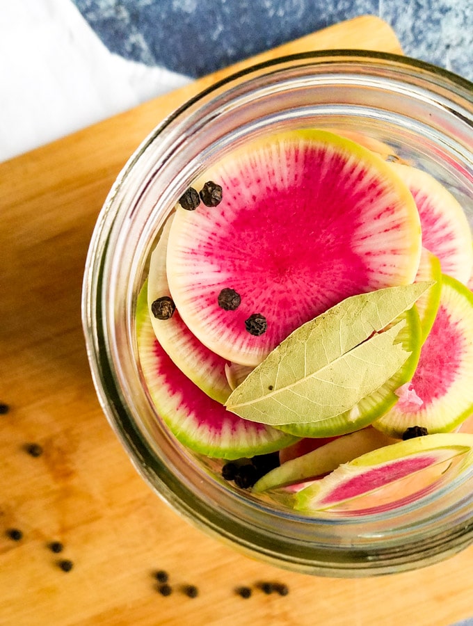 Pickled Watermelon Radishes (Quick Pickle Method) | Peel with Zeal