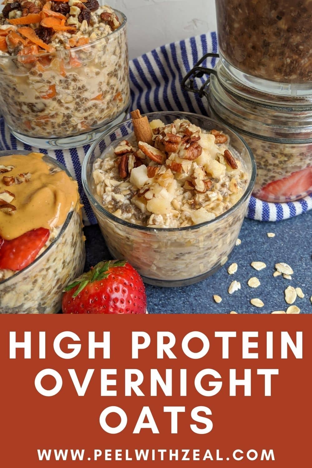 Overnight Oats with Protein Powder- Just Add Water! - Peel with Zeal