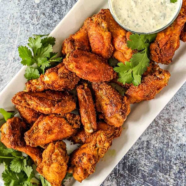 Crispy Shawarma Chicken Wings - Peel with Zeal