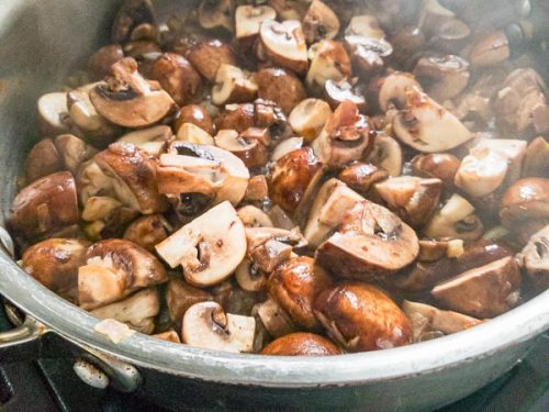 Madeira Mushrooms with Roasted Chestnuts - Peel with Zeal
