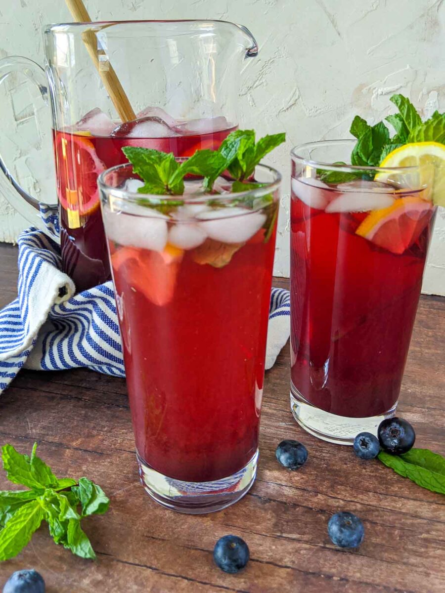 Refreshing Blueberry Iced Tea - Peel with Zeal