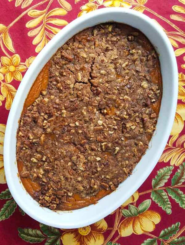 Easy Sweet Potato Crunch Casserole - Peel with Zeal