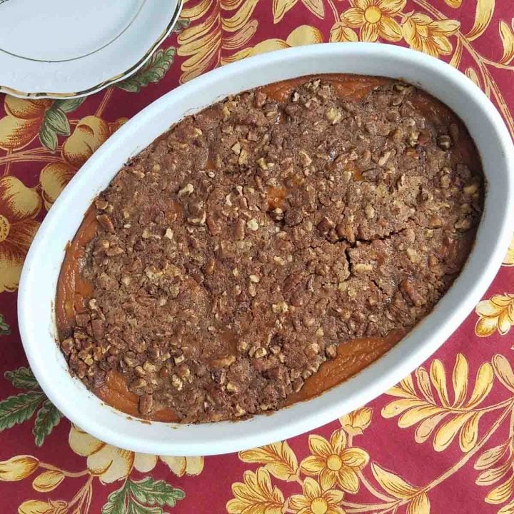 Easy Sweet Potato Crunch Casserole - Peel with Zeal