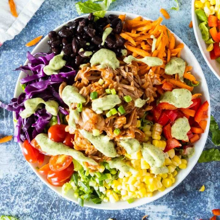 Southwest Shredded Jackfruit Salad - Peel with Zeal