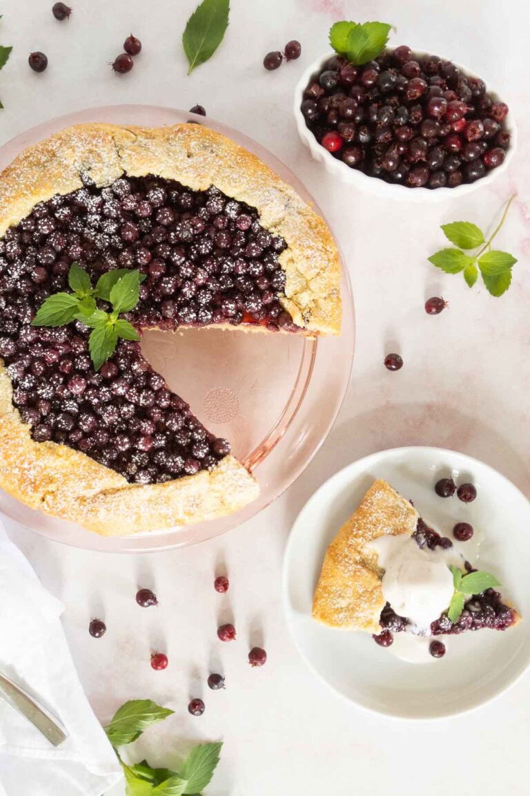 Serviceberry Galette (Rustic Pie) - Peel with Zeal