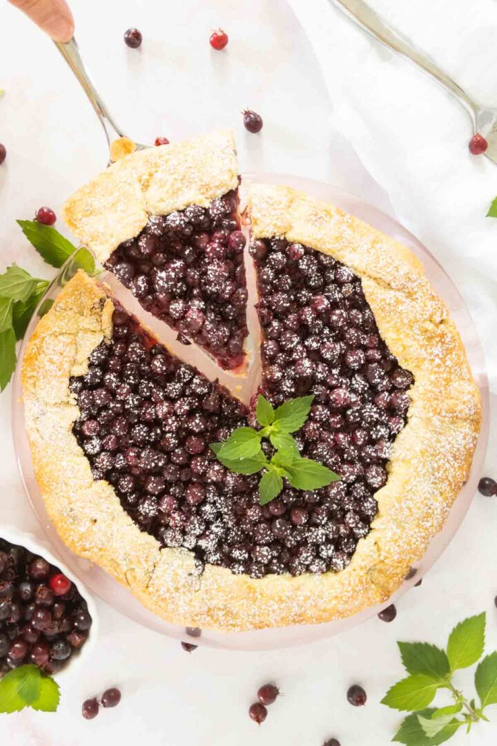 Serviceberry Galette (Rustic Pie) (Rustic Pie) - Peel with Zeal