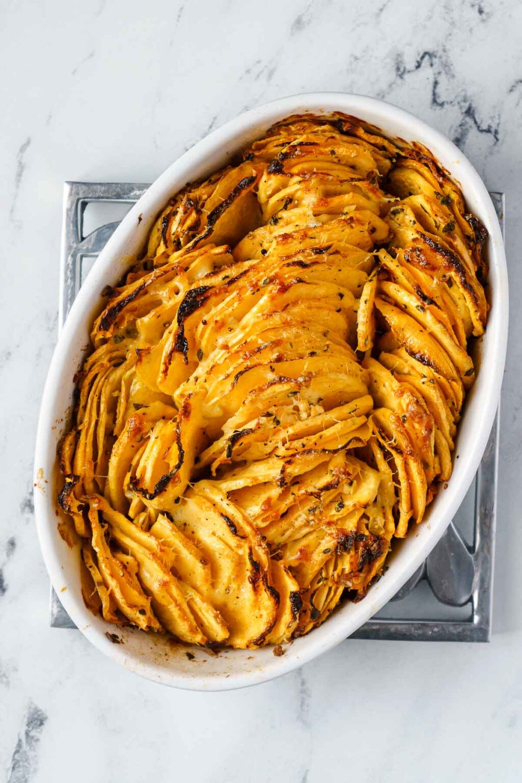 Parmesan Baked Rutabaga - Peel with Zeal