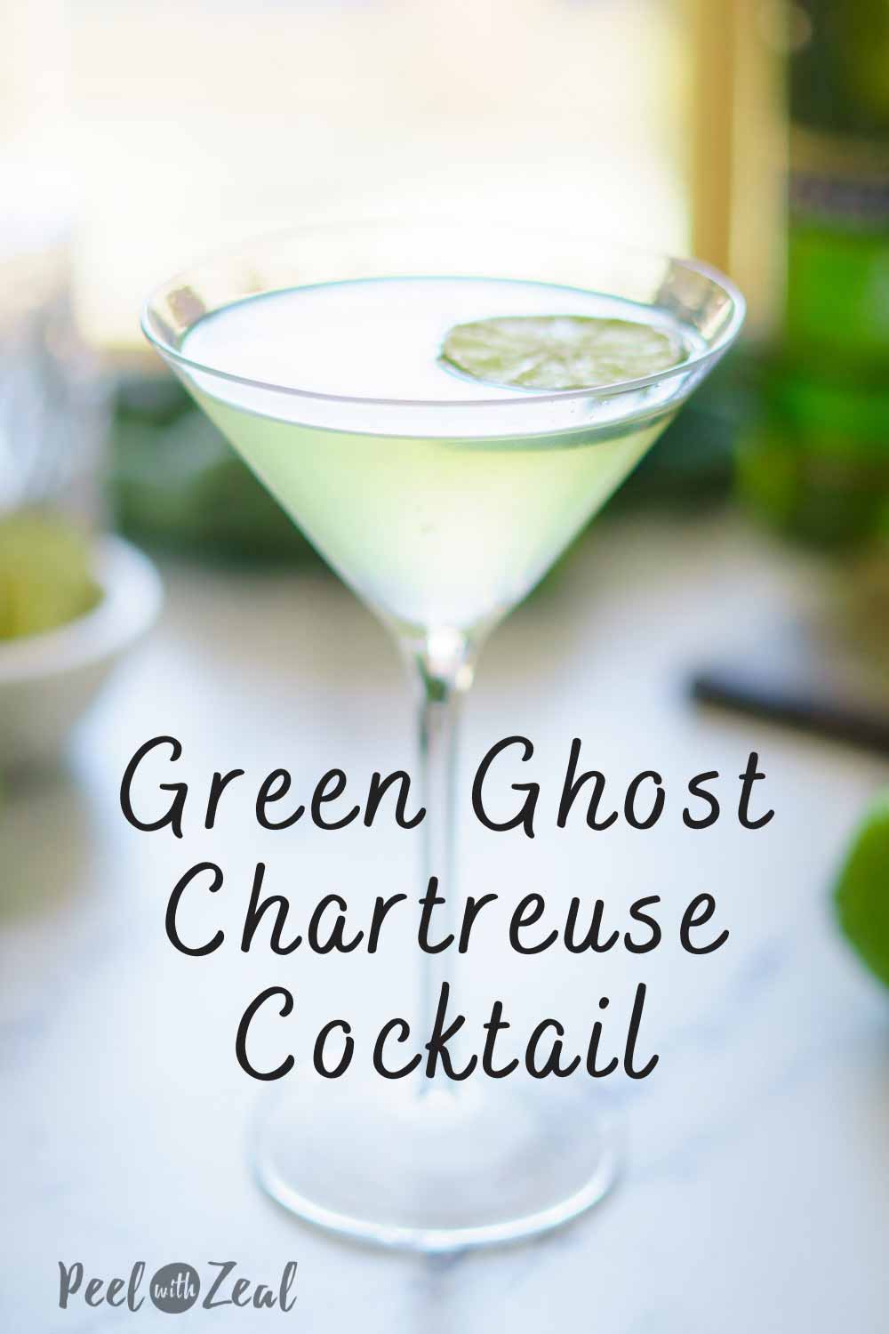 Green Ghost Cocktail - Easy Chartreuse Cocktail