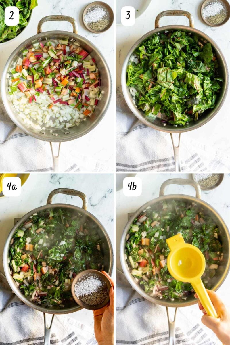 Sautéed Rainbow Chard with Lemon and Garlic - Peel with Zeal