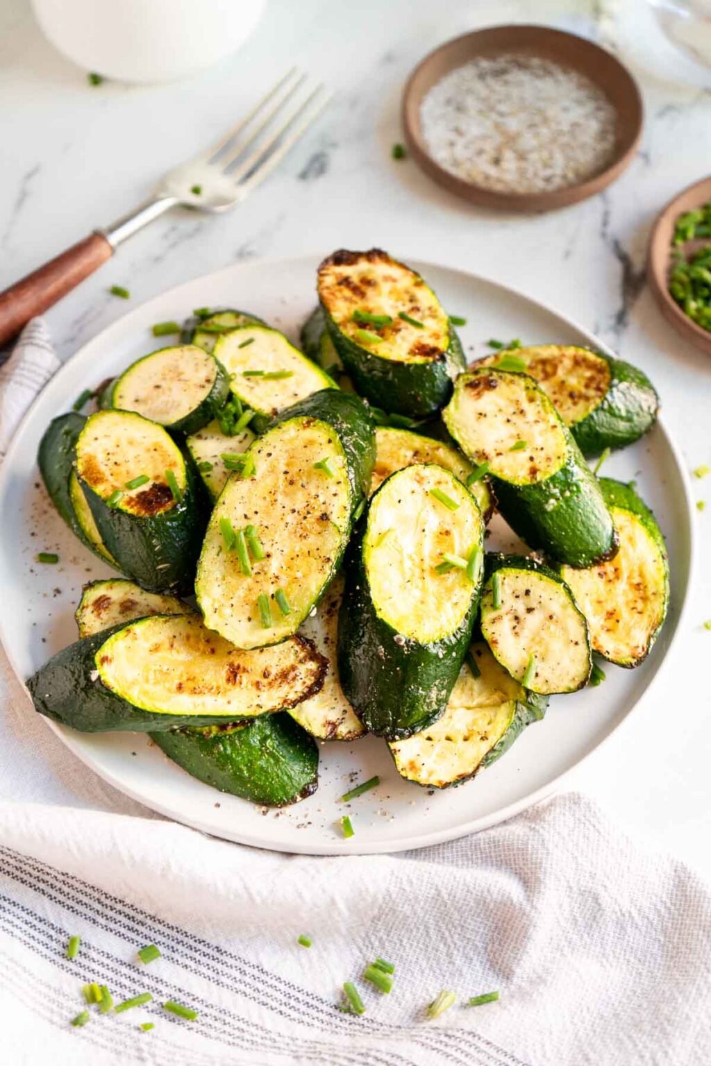 Easy Roasted Zucchini Slices - Peel with Zeal