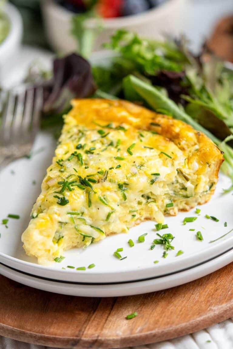 Easy Zucchini Crustless Quiche - Peel with Zeal
