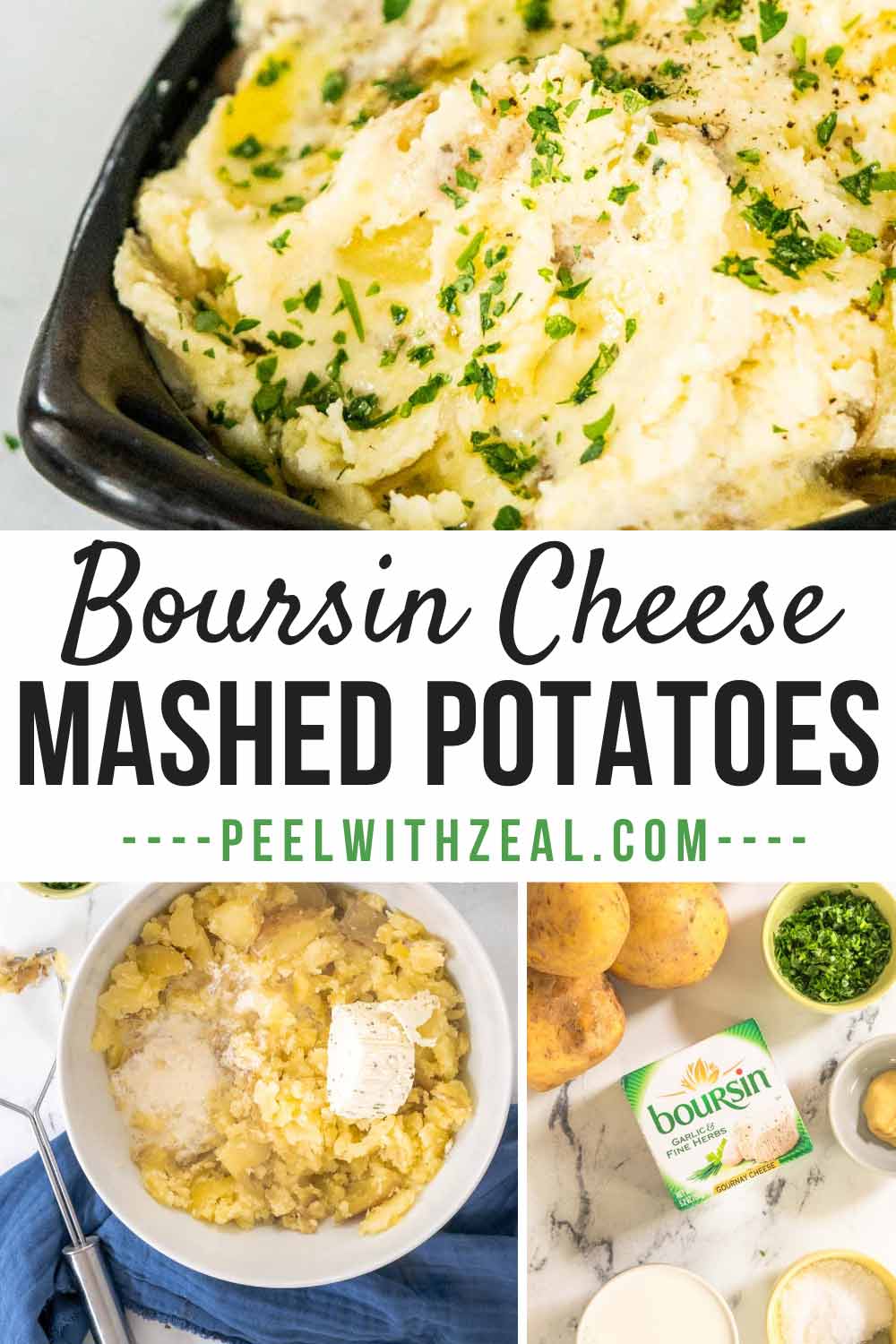 Boursin Mashed Potatoes - Peel with Zeal