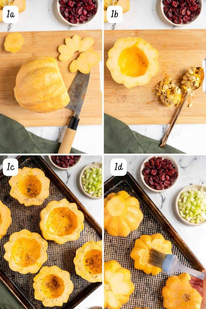 Ground Turkey Stuffed Acorn Squash - Peel with Zeal