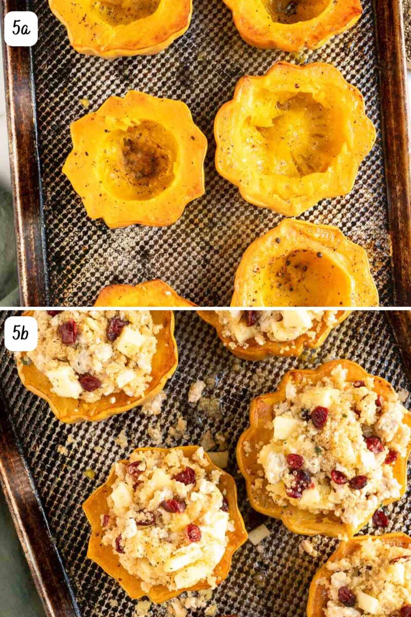 Ground Turkey Stuffed Acorn Squash - Peel with Zeal