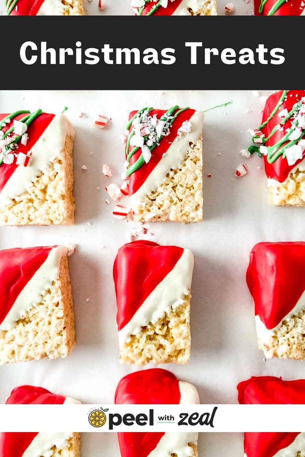 Easy Christmas Rice Krispies Treats - Peel with Zeal