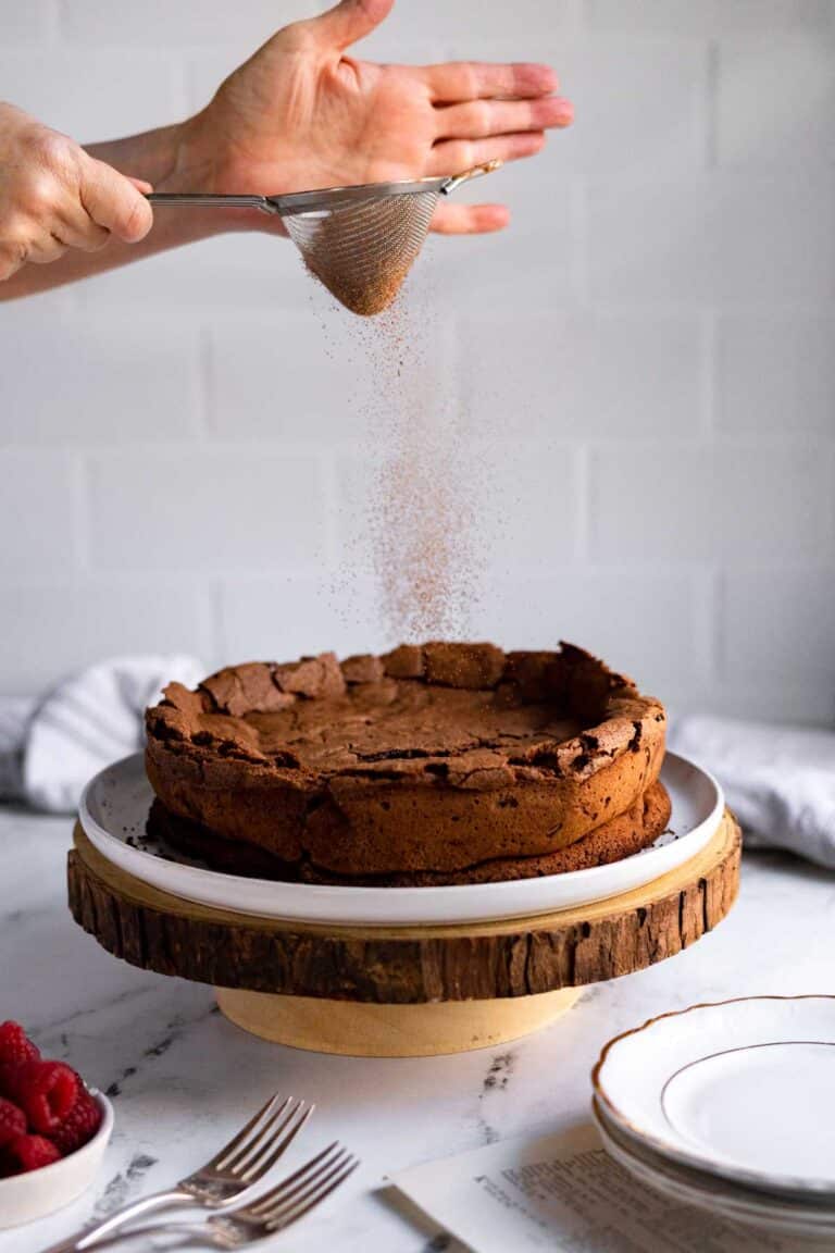 Chocolate Souffle Cake (Flourless) - Peel with Zeal