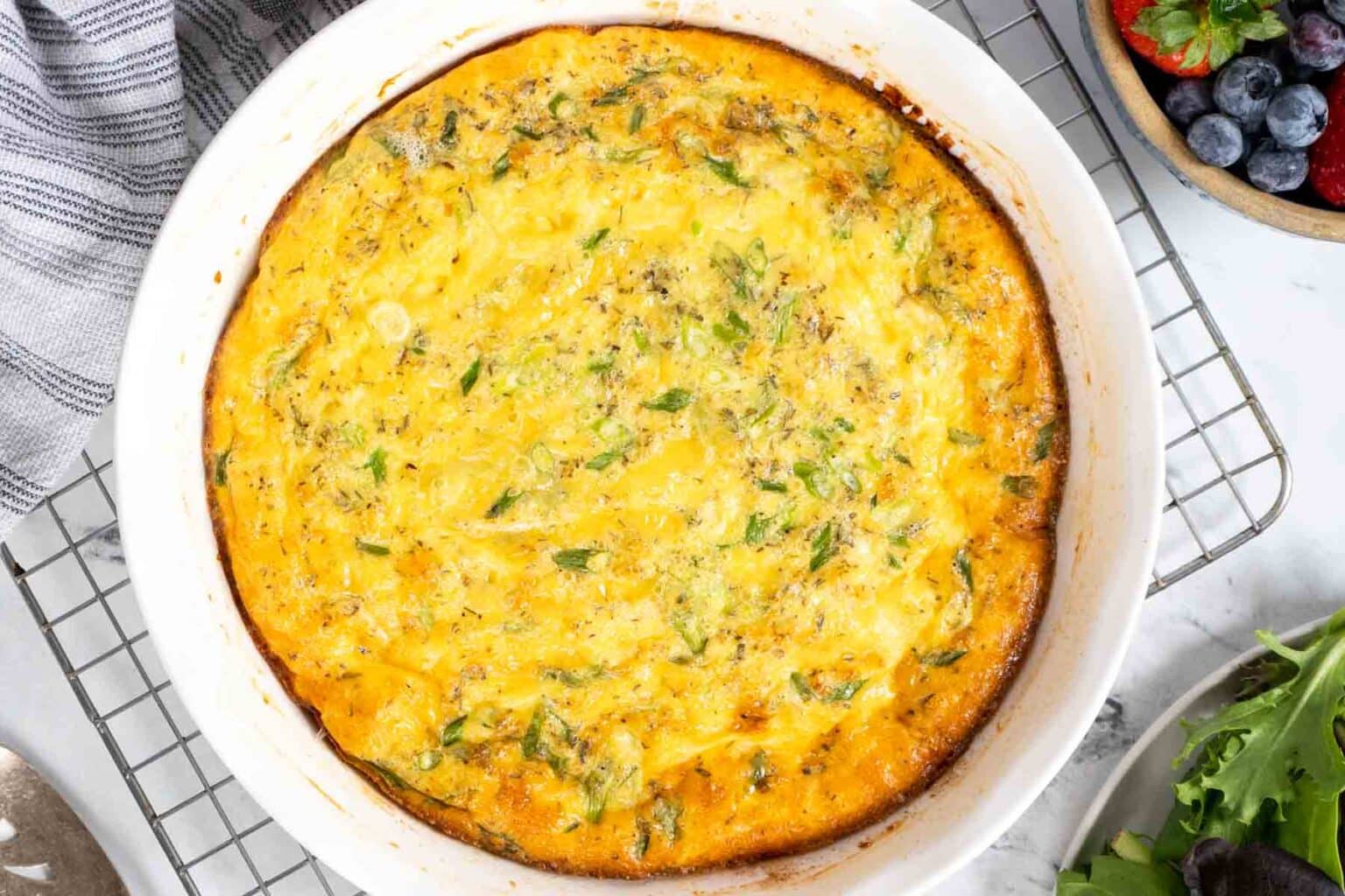 Ham and Cheese Crustless Quiche - Peel with Zeal