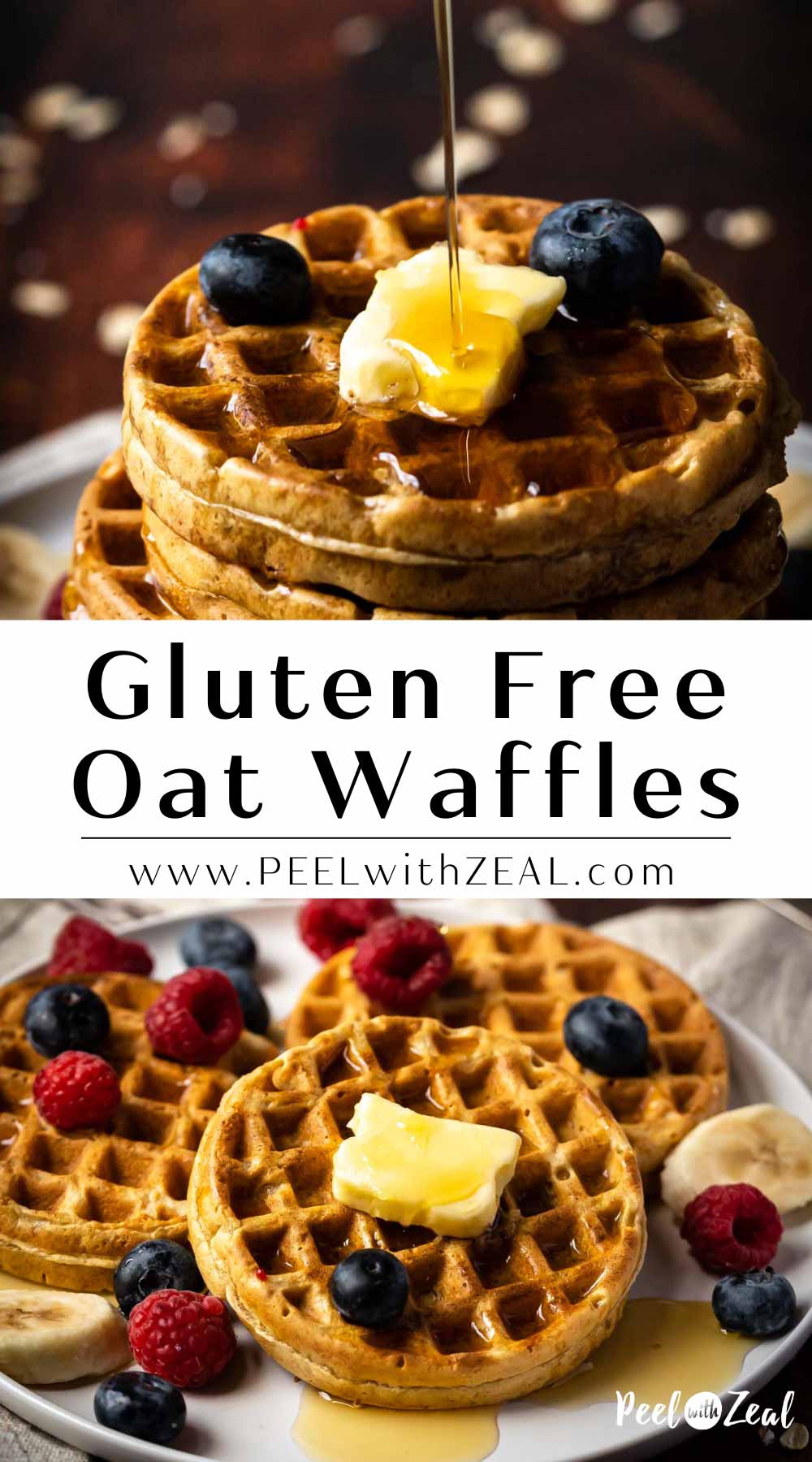 Oat Flour Waffles (Gluten-Free) - Peel with Zeal
