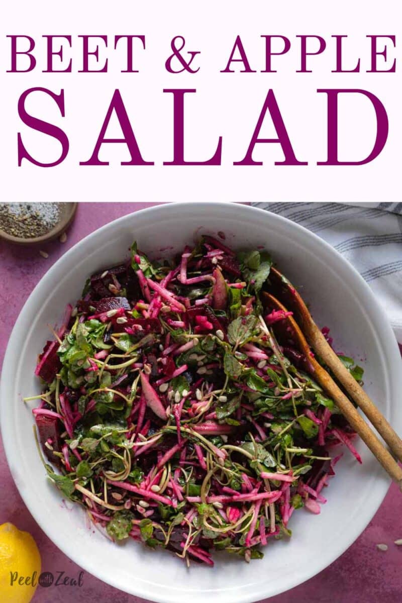Roasted Beet and Apple Salad - Peel with Zeal
