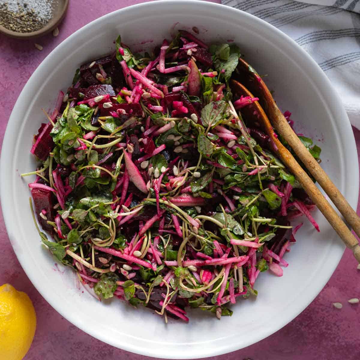 Roasted Beet and Apple Salad - Peel with Zeal