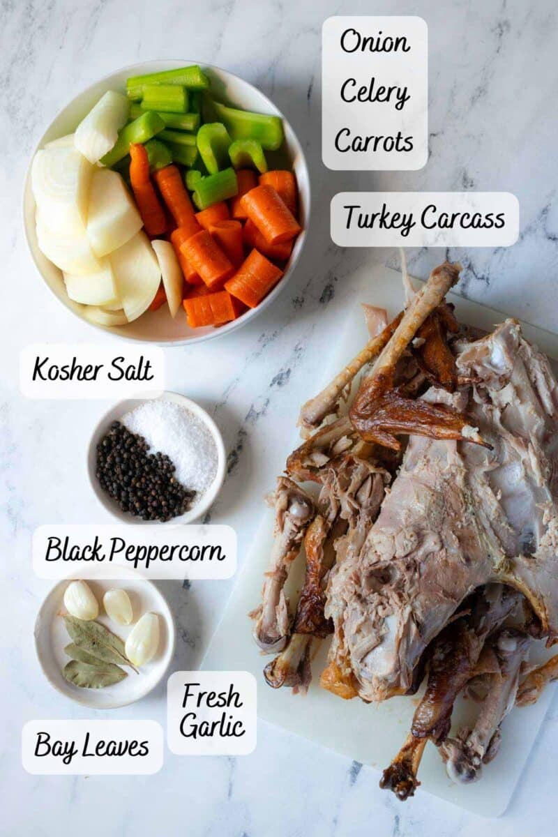 Homemade Turkey Stock from a Carcass (Turkey Broth)- Peel with Zeal