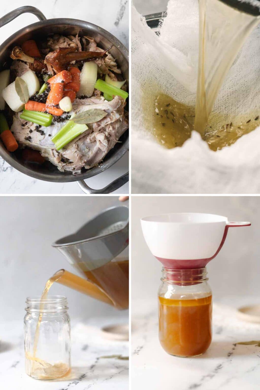 Homemade Turkey Stock from a Carcass (Turkey Broth)- Peel with Zeal