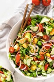Traditional House Salad Recipe - Peel with Zeal