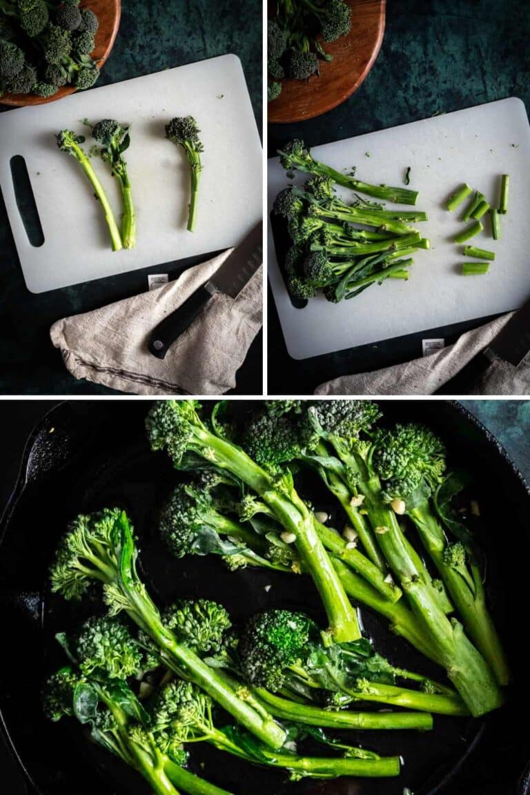Sauteed Broccolini and Garlic - Peel with Zeal