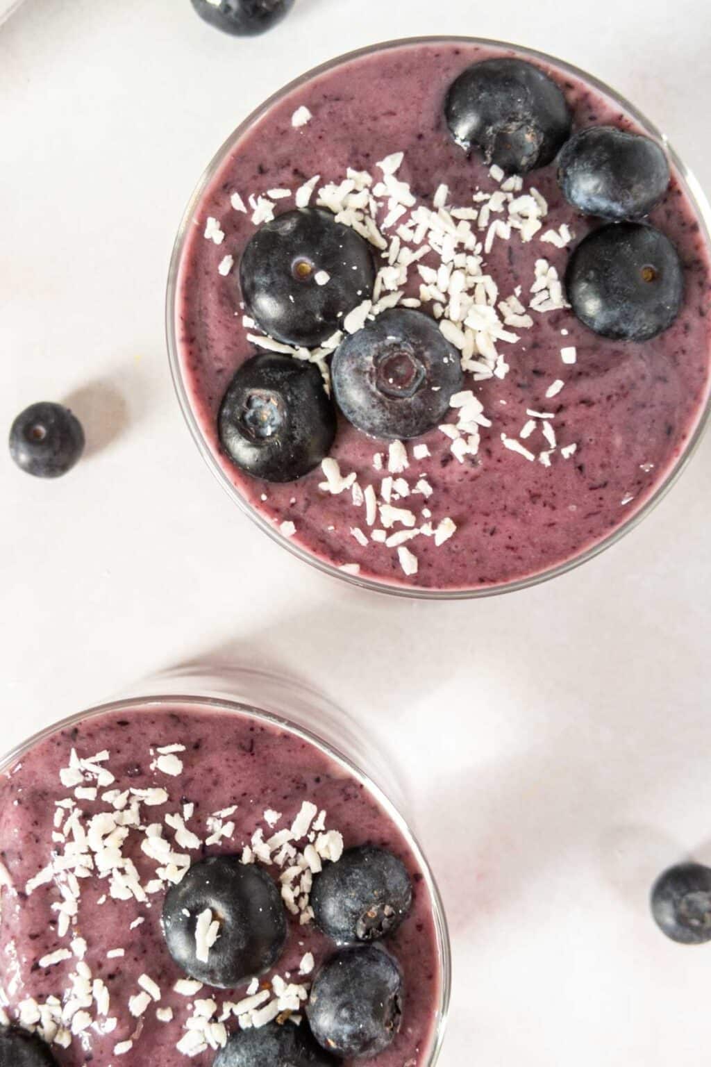 Blueberry Avocado Smoothie with Chia Seeds - Peel with Zeal