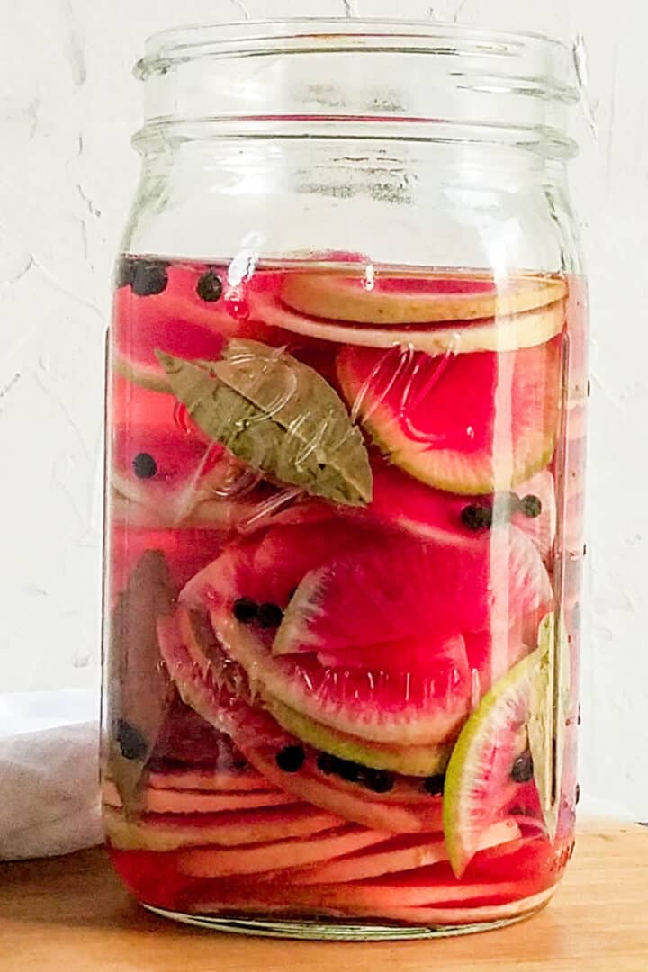 Pickled Watermelon Radishes (Quick Pickle Method)