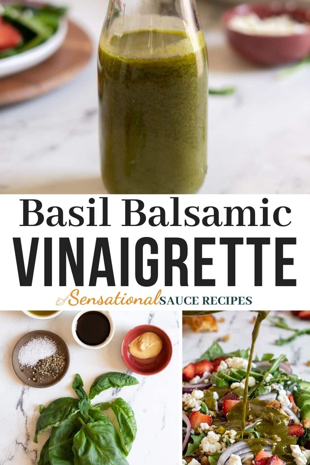 Fresh Basil Balsamic Vinaigrette Dressing Recipe
