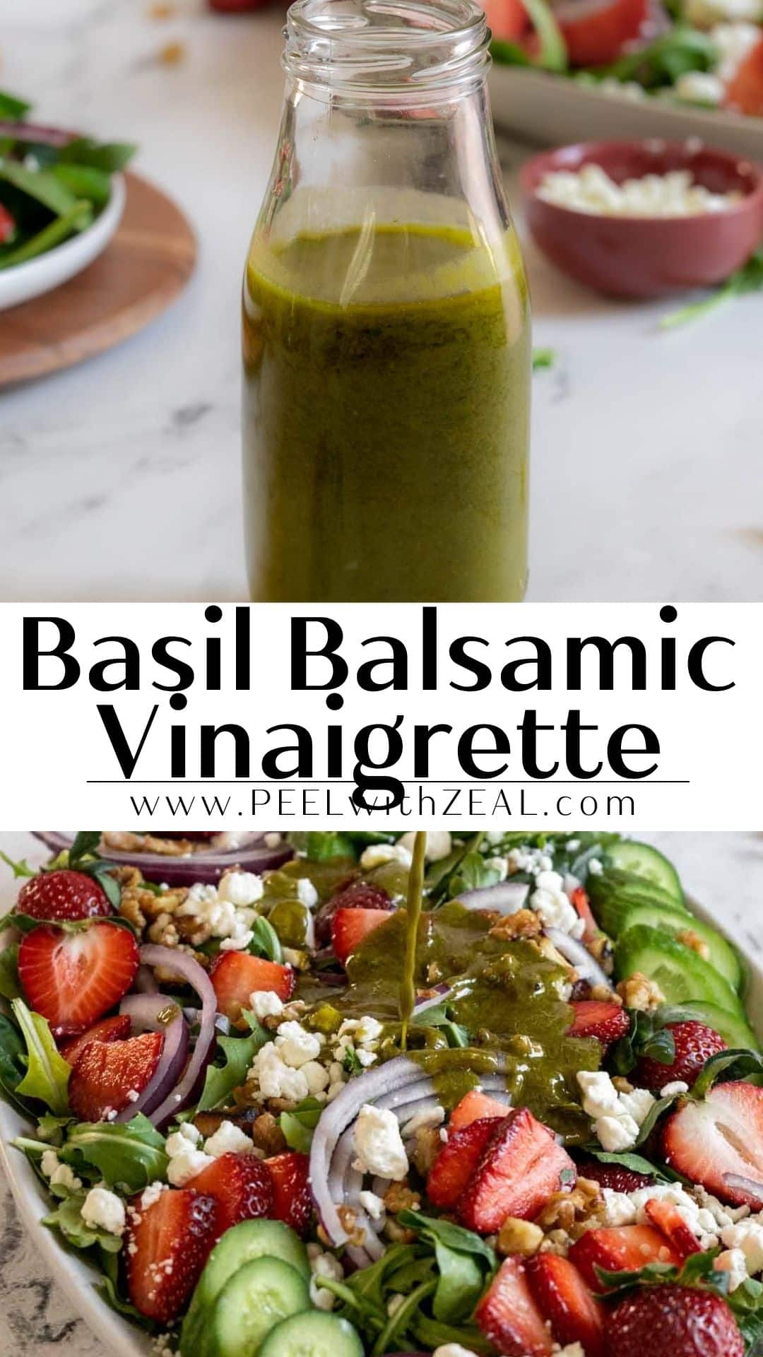 Fresh Fresh Basil Balsamic Vinaigrette Dressing Recipe