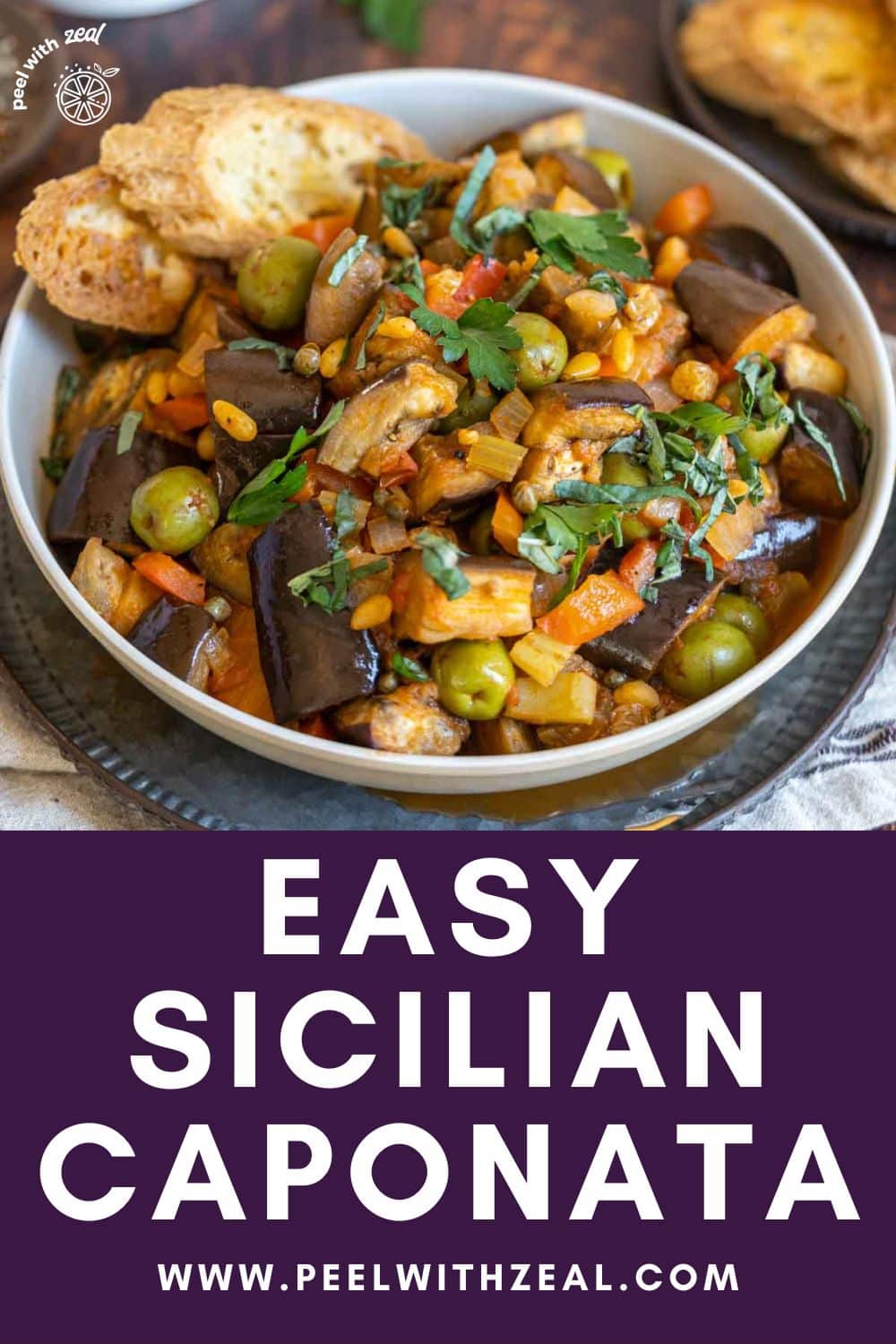 Sicilian Eggplant Caponata - Peel with Zeal