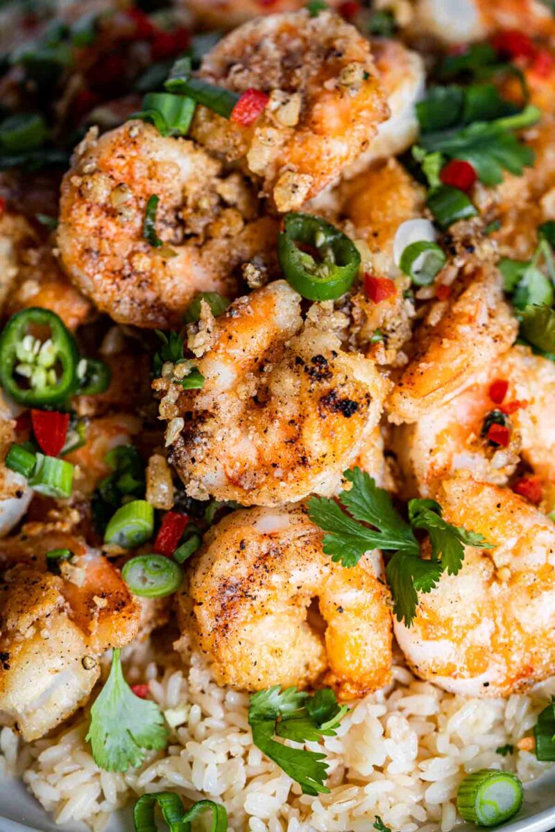 Crispy Salt and Pepper Shrimp Recipe with Chinese 5 Spice