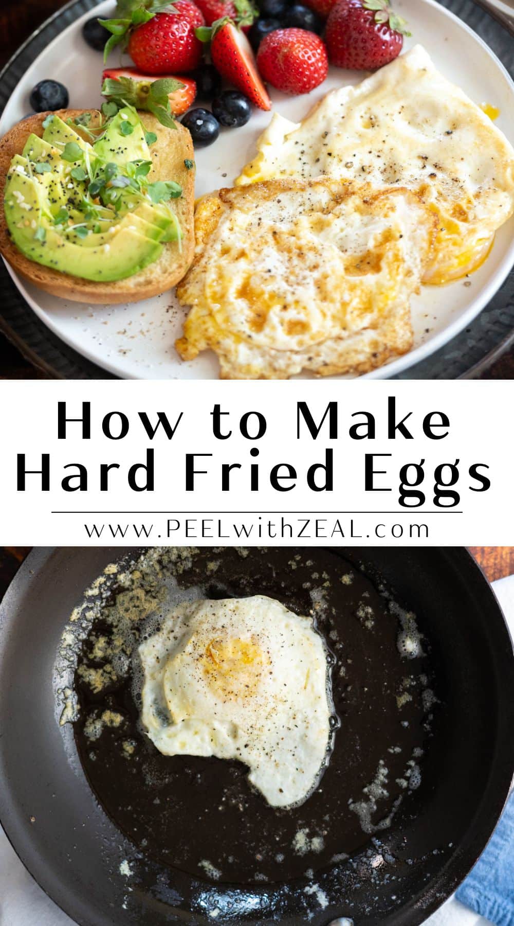 Perfect Over Hard Eggs the Easy Way! - Peel with Zeal