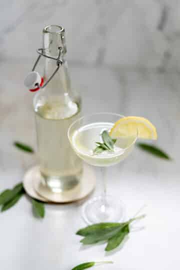 Easy Sage Simple Syrup Recipe - Peel with Zeal