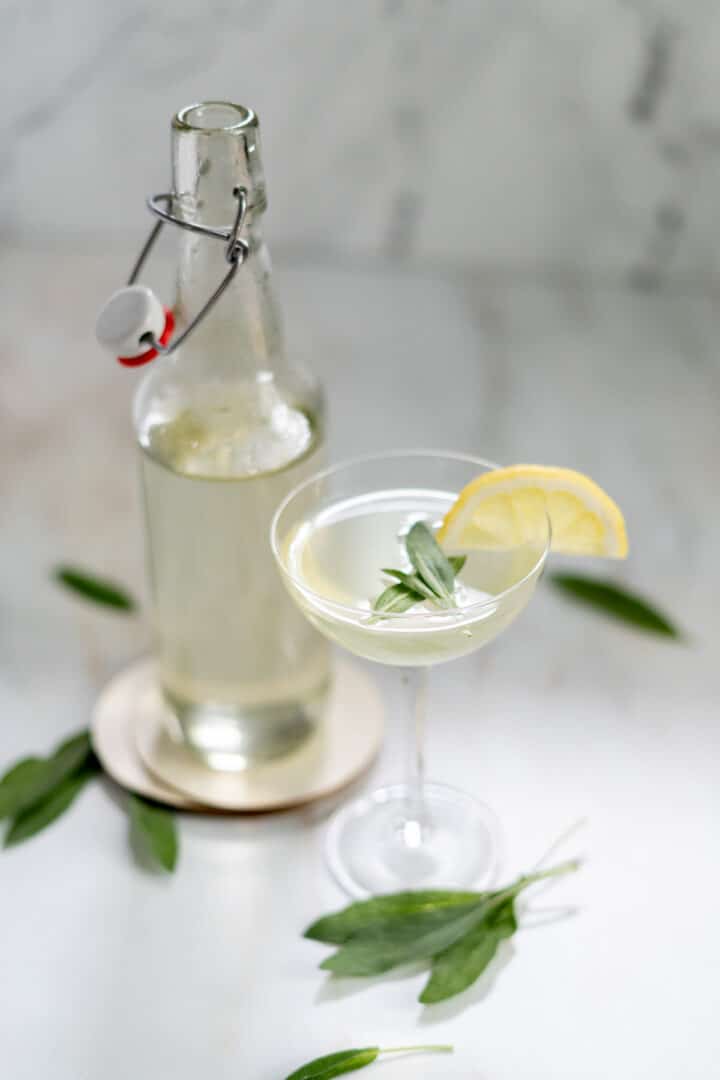 Easy Sage Simple Syrup Recipe - Peel with Zeal