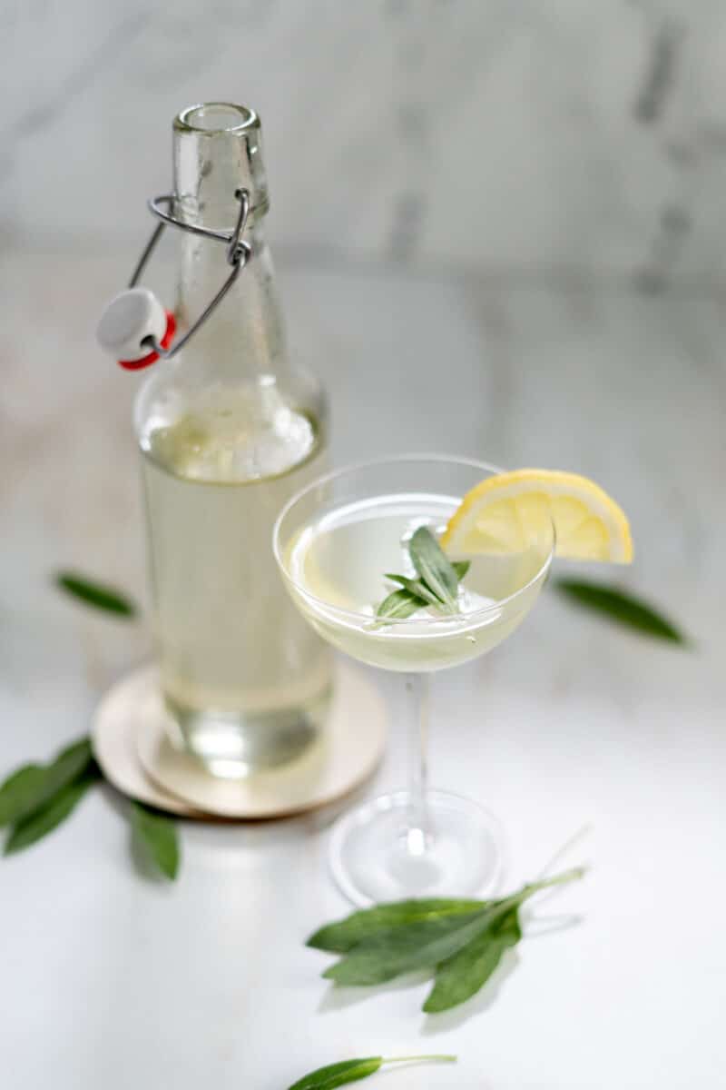 Easy Sage Simple Syrup Recipe - Peel with Zeal