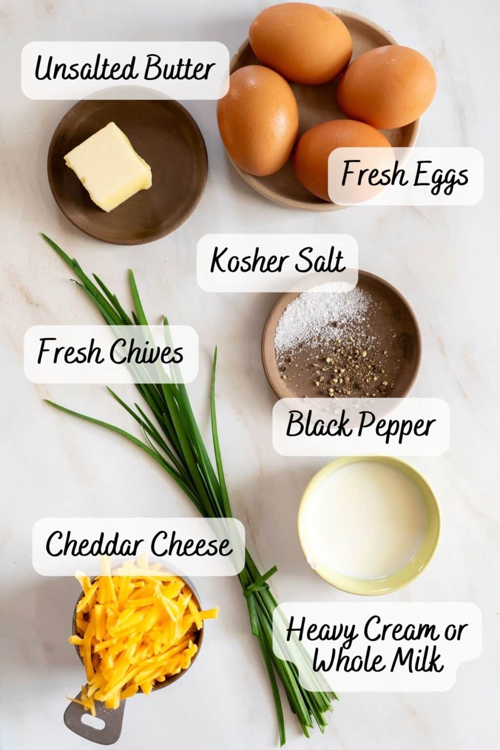 Fluffy Scrambled Eggs with Cheese - Peel with Zeal