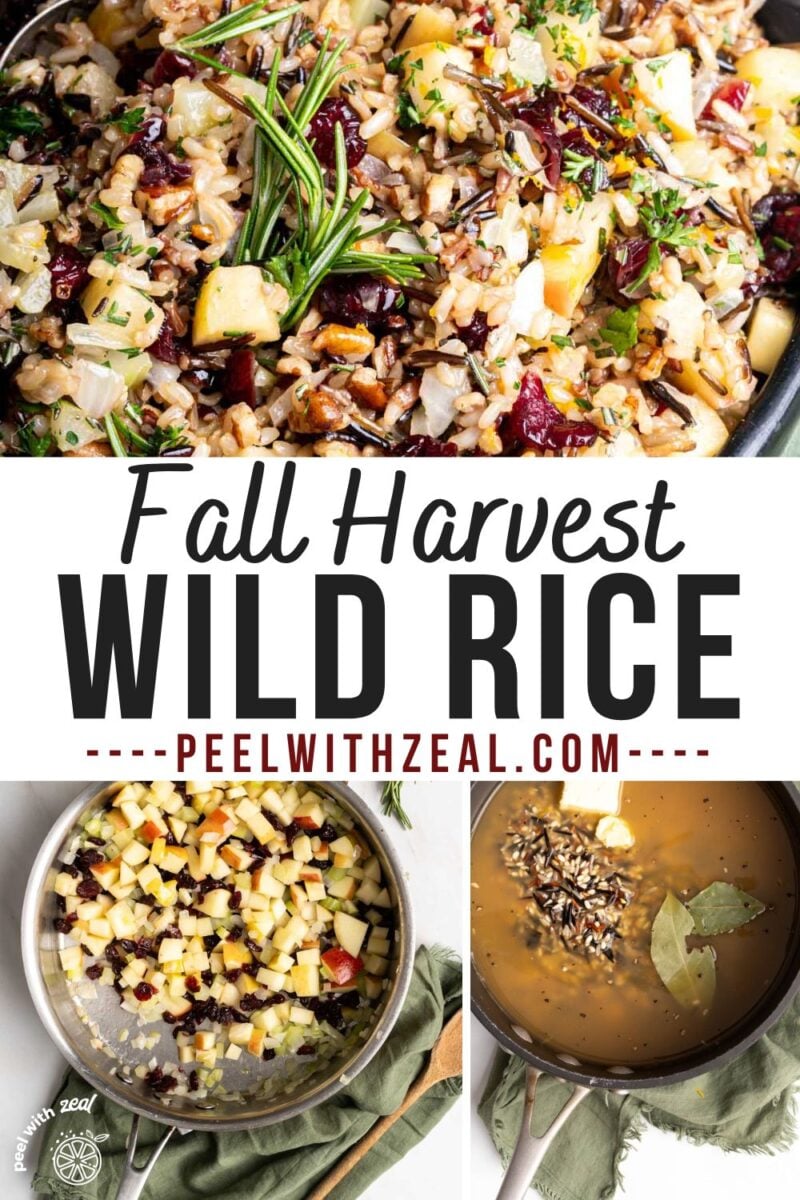 Thanksgiving Rice with Apples and Cranberries - Peel with Zeal