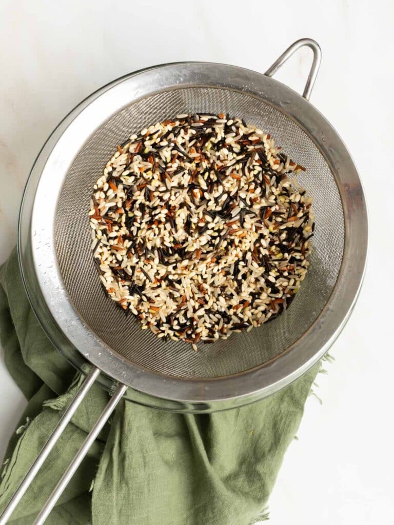 Thanksgiving Rice with Apples and Cranberries - Peel with Zeal