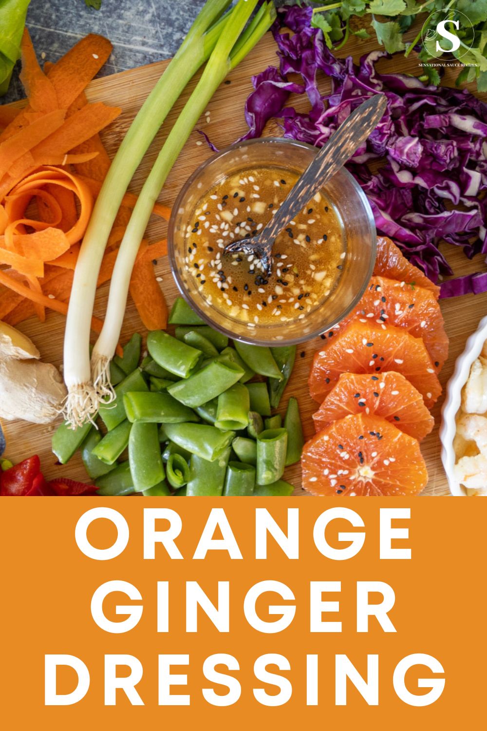 Orange Ginger Dressing with Sesame - Peel with Zeal