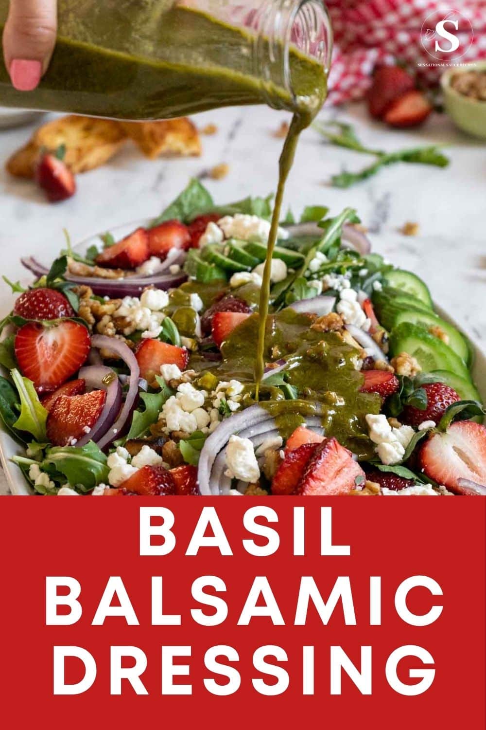 Fresh Basil Balsamic Vinaigrette Dressing Recipe