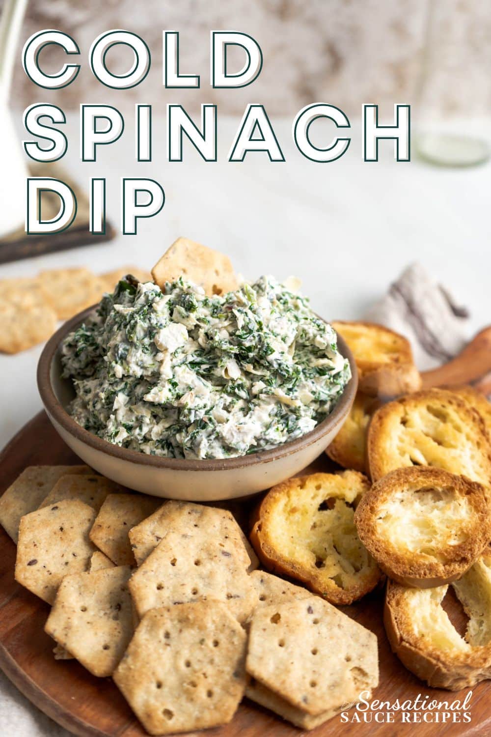 Cold Spinach Artichoke Dip (No Mayo) - Peel with Zeal