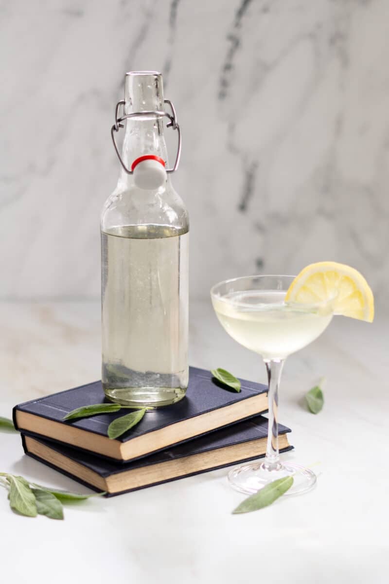 Easy Sage Simple Syrup Recipe - Peel with Zeal