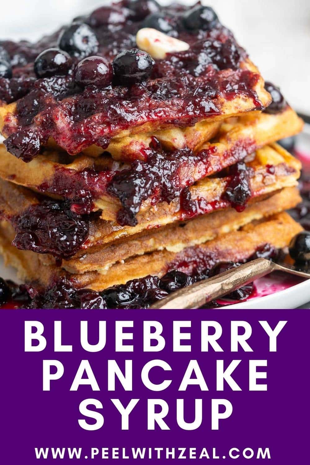 Homemade Blueberry Pancake Syrup (No Cornstarch!)