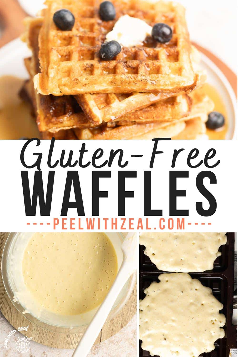 Fluffy Gluten-Free Waffles (Dairy-Free Option) - Peel with Zeal