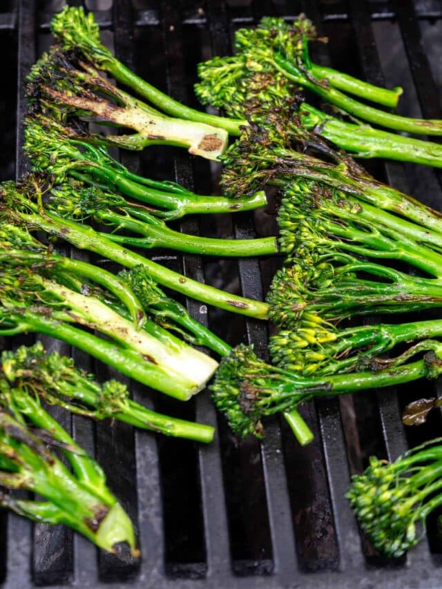 Grilled Broccolini with Tomato Butter - Peel with Zeal